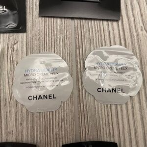 CHANEL | Makeup | Chanel Shopping Bag And Small Makeup Sample Box ...